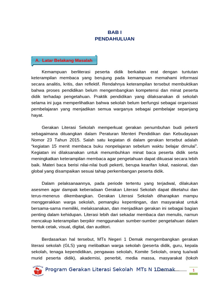 Program Literasi | PDF