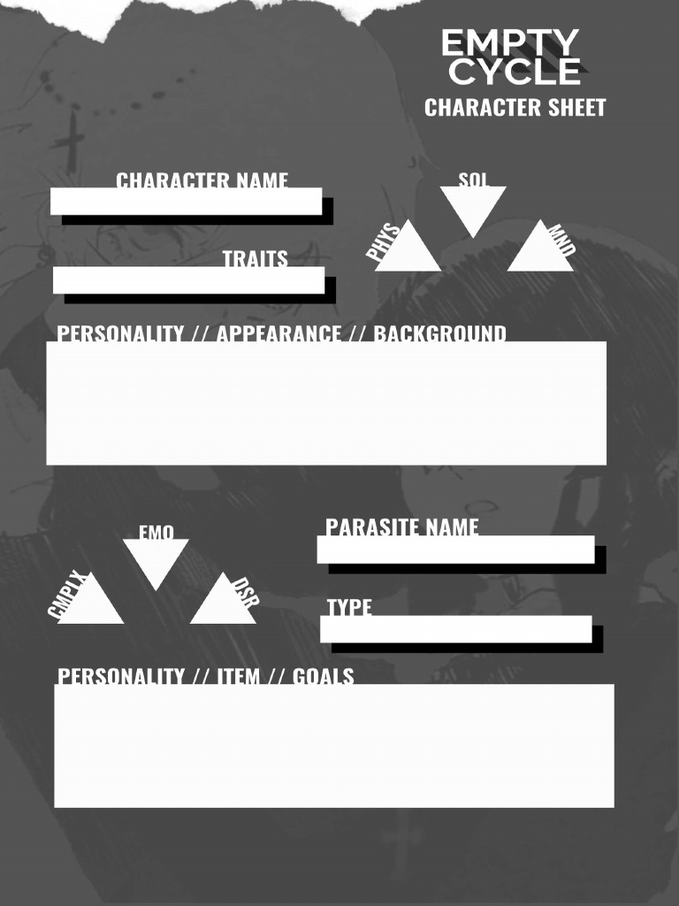 Character Sheet Grayscale | PDF