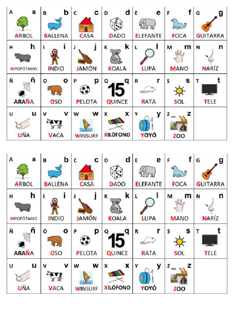 ABECEDARIO imprimir | PDF