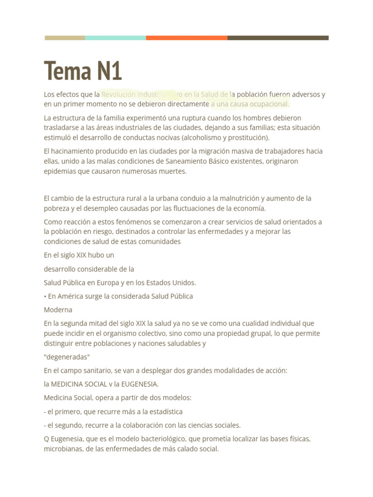 Tema 1 salud pública | PDF | Salud pública | Medicina