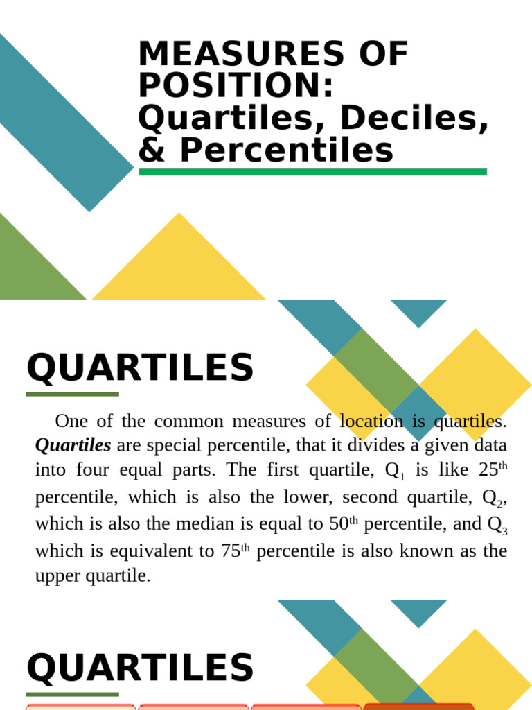Understanding Quartiles & Percentiles | PDF | Percentile | Quartile