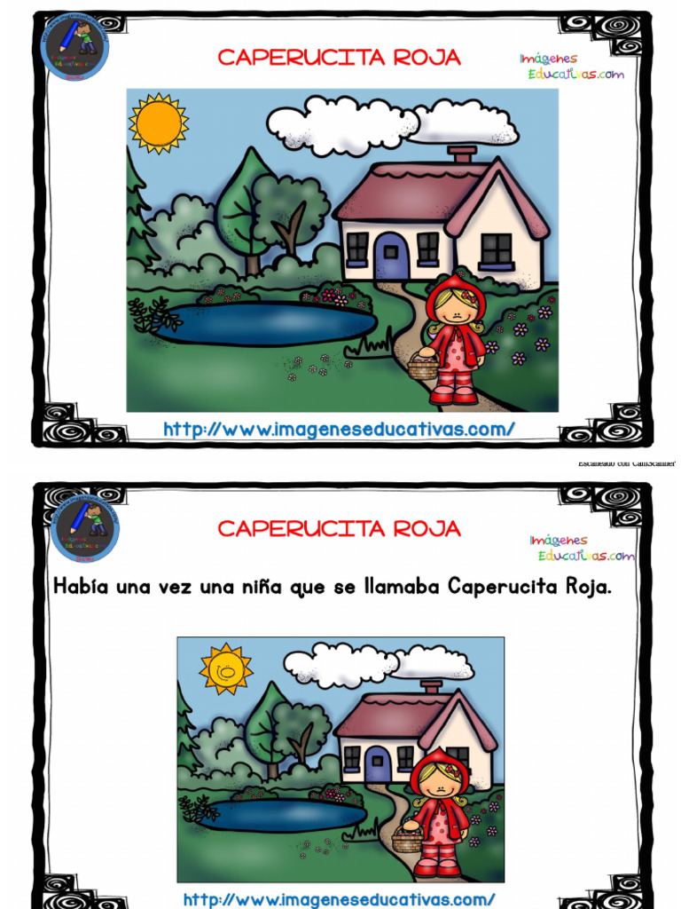 Caperucita Roja Cuento Formato Tarjetas COLOR PDF | PDF
