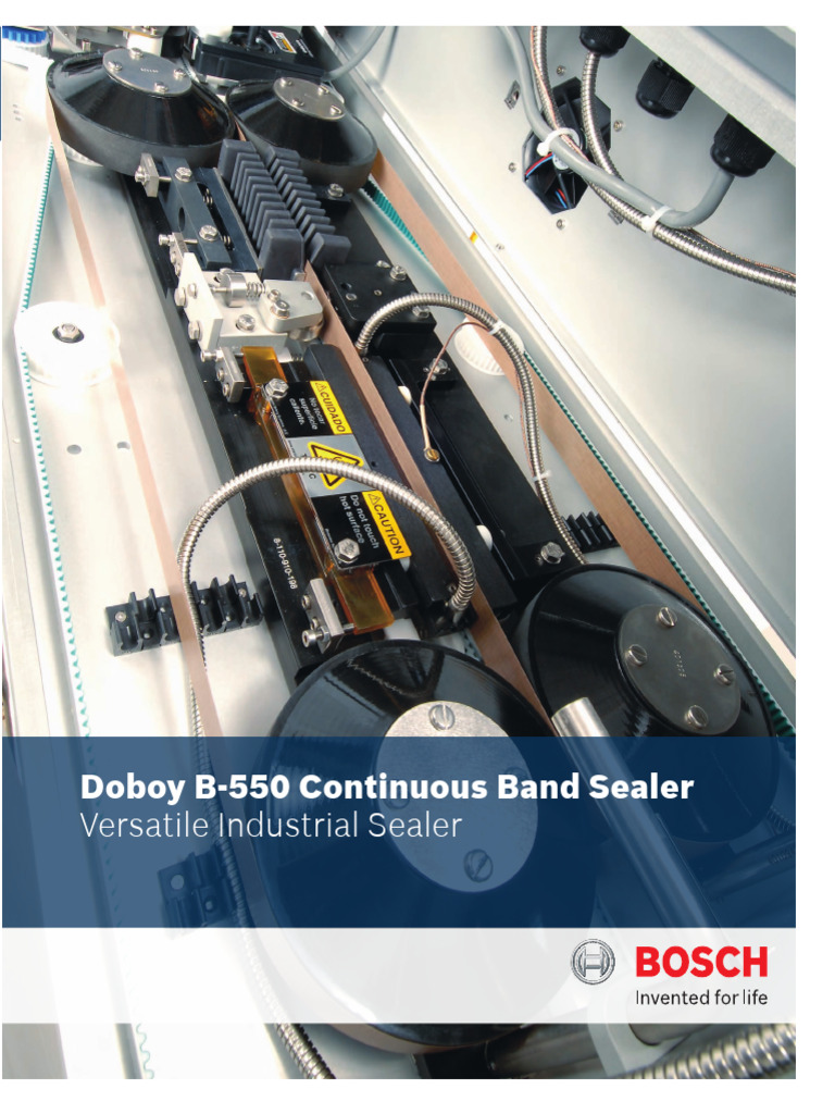 B-550-Band-Sealer-Brochure | PDF | Mechanical Engineering ...