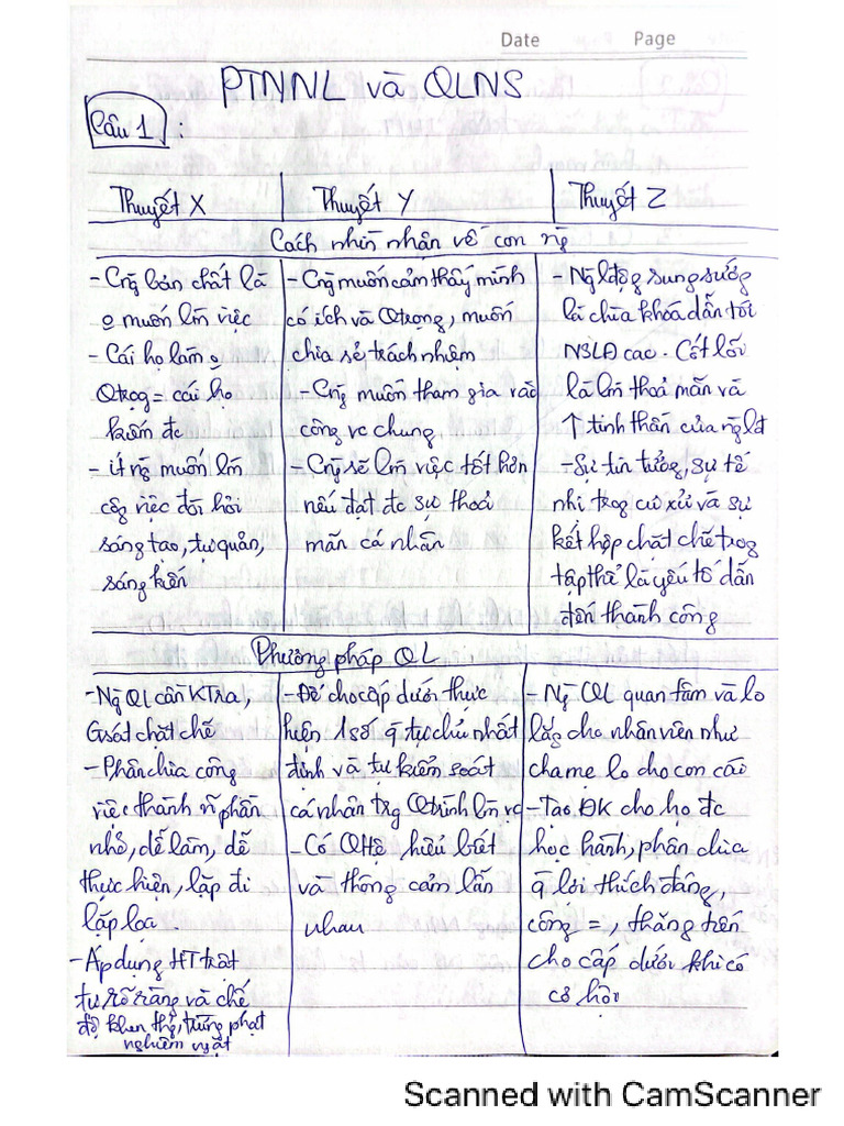 Đề Cương Ptnnl Và Qlns | PDF