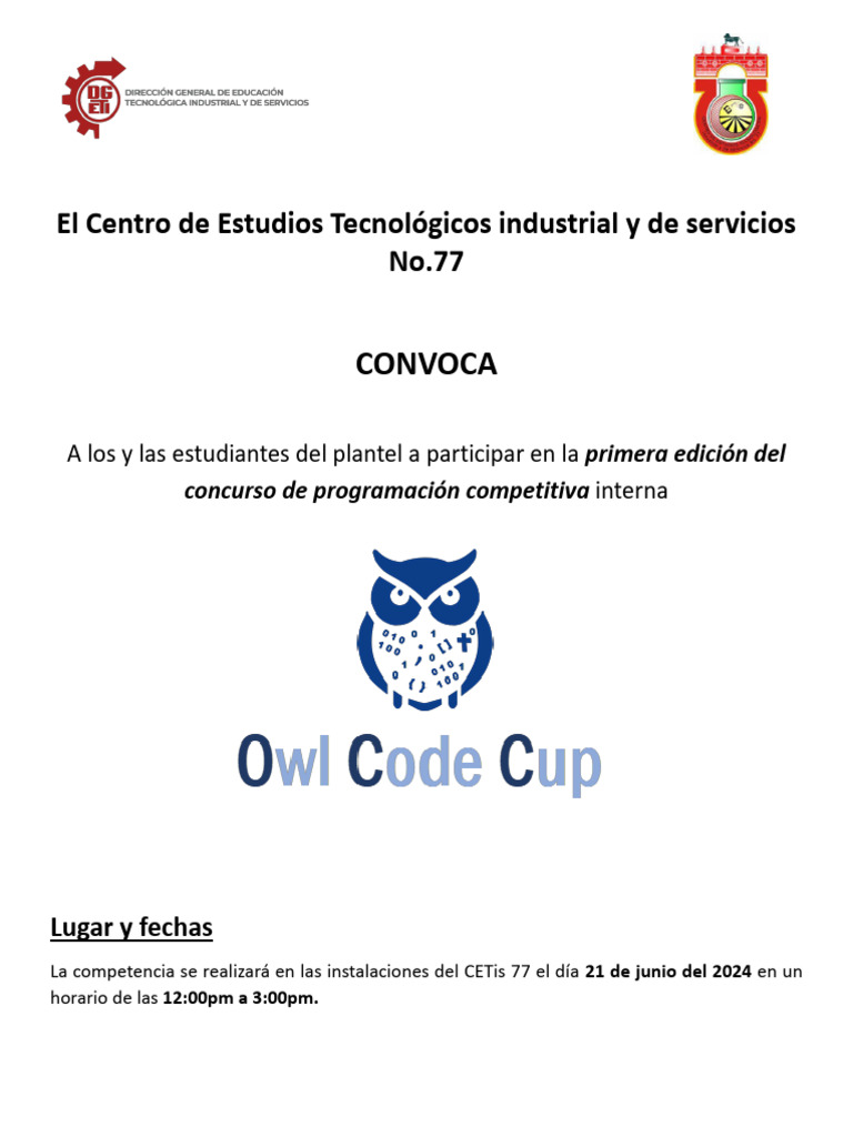 Convocatoria Occ | PDF