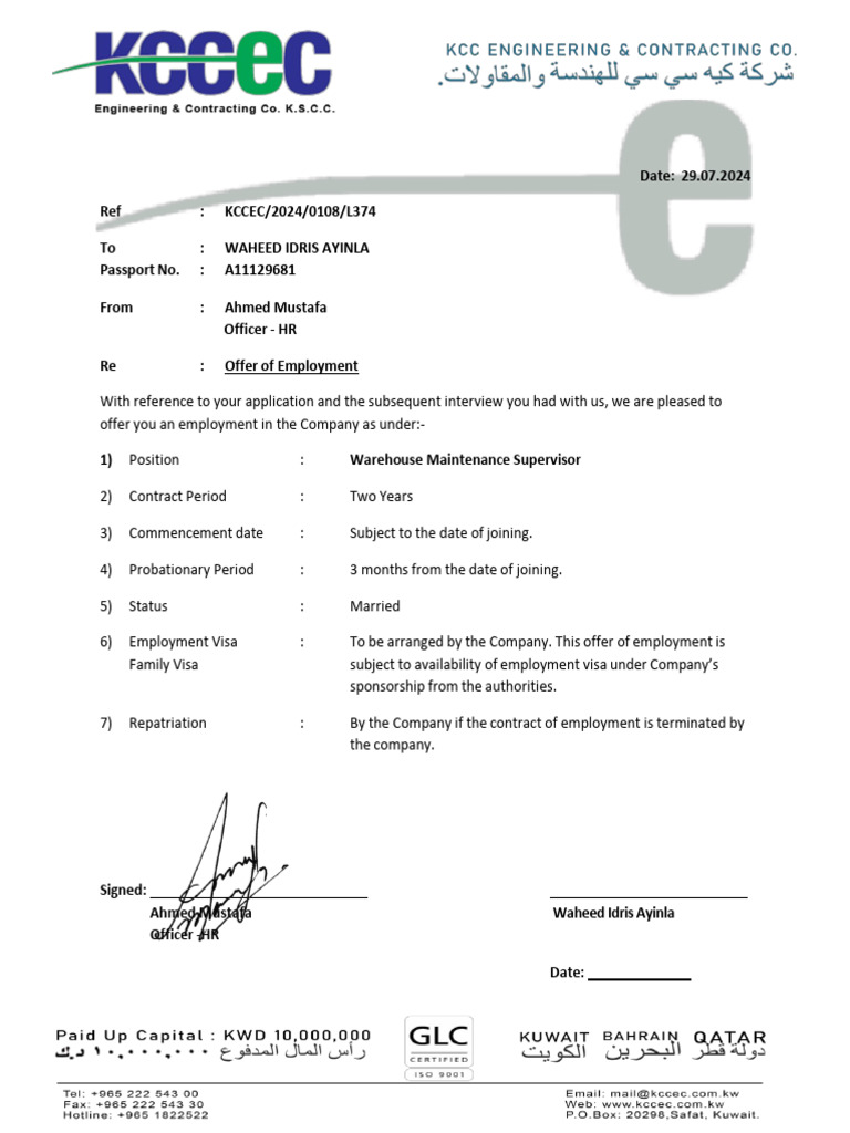 kuwait | PDF | Employment | Insurance