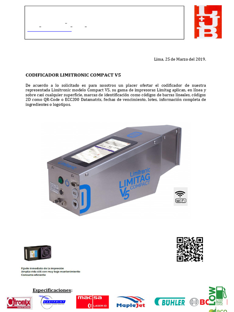 V5 Compact - Limitronic | PDF | Impresora (Computación) | Ciencias de ...