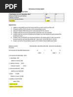 Provision For Bad Debts Notes and Examples | PDF | Debtor | Bad Debt