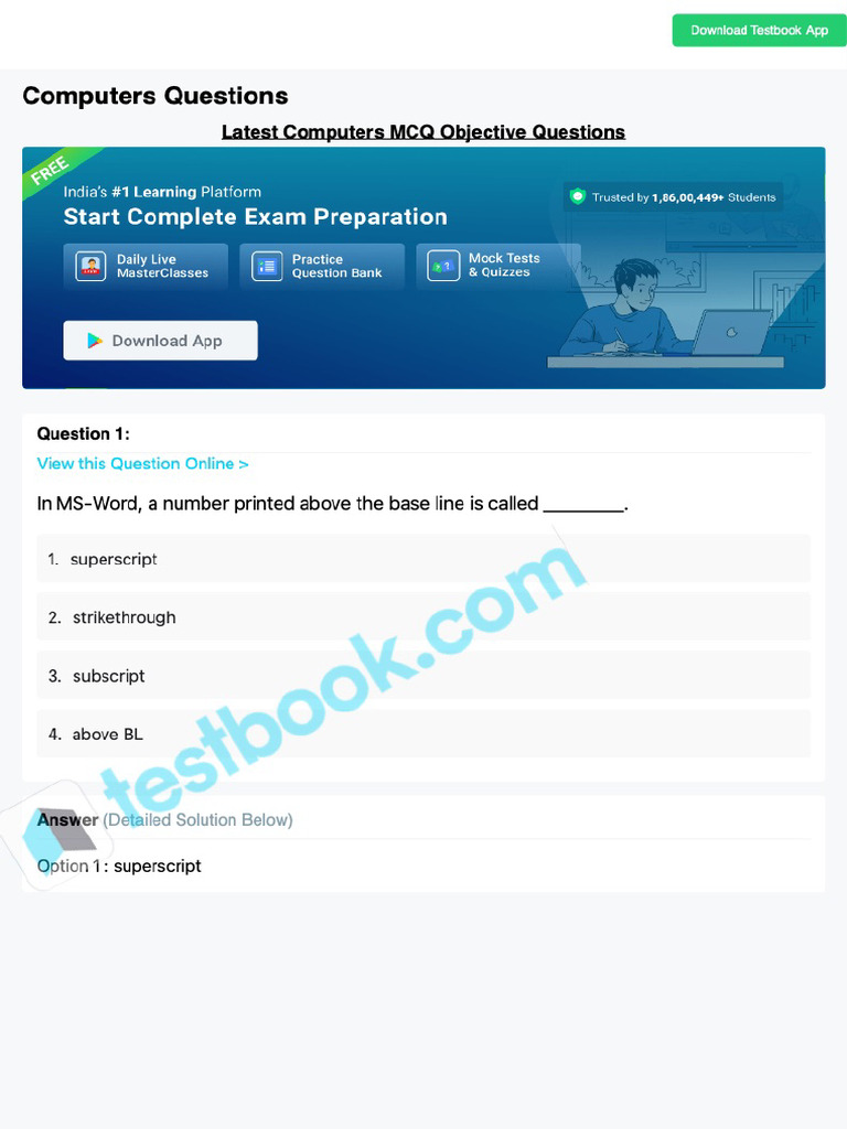 mcq-on-computers\ | PDF