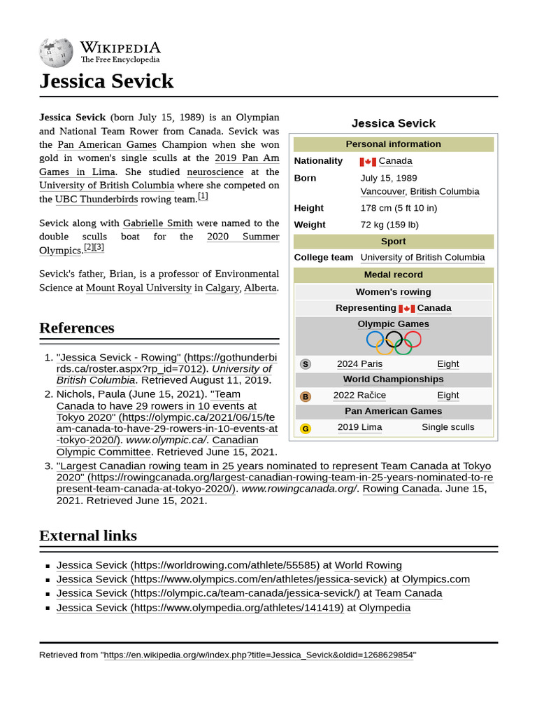 Jessica_Sevick | PDF | International Sports Competitions | Nations At ...