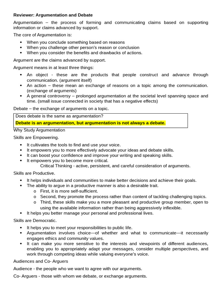 Reviewer Argumentation and Debate | PDF | Feminism | Gender Studies