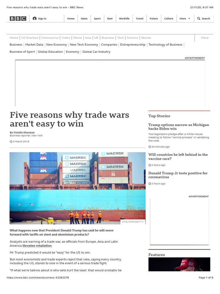 Trade Wars: Five Key Challenges | PDF | Donald Trump | American Government