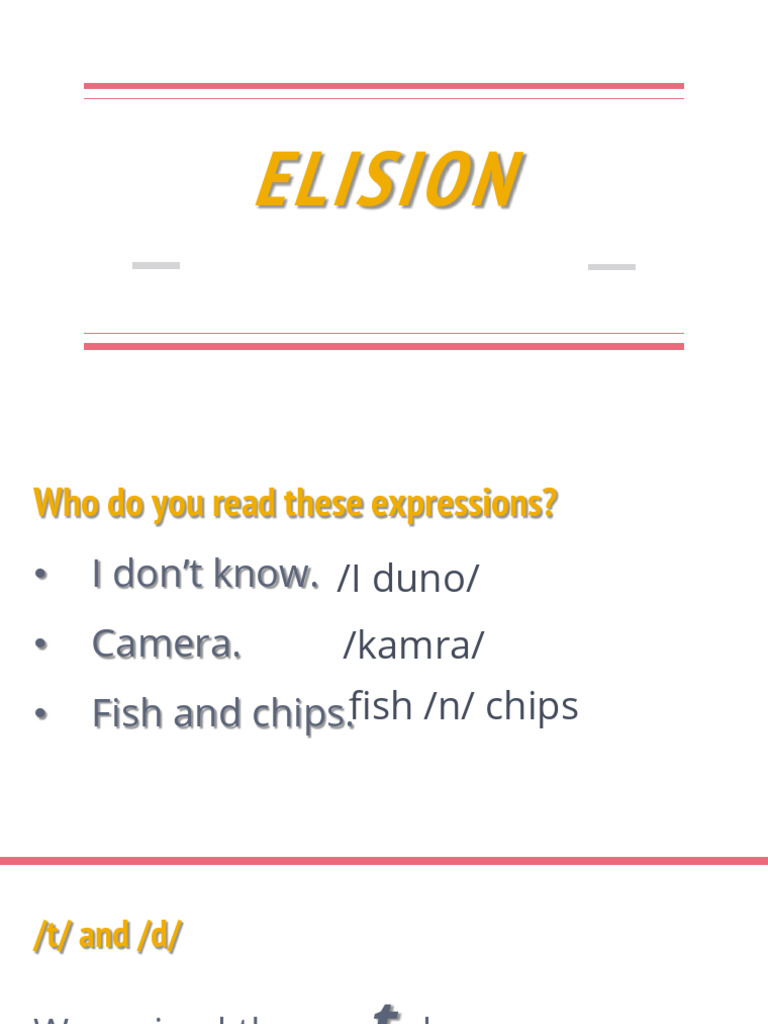 Elision | PDF