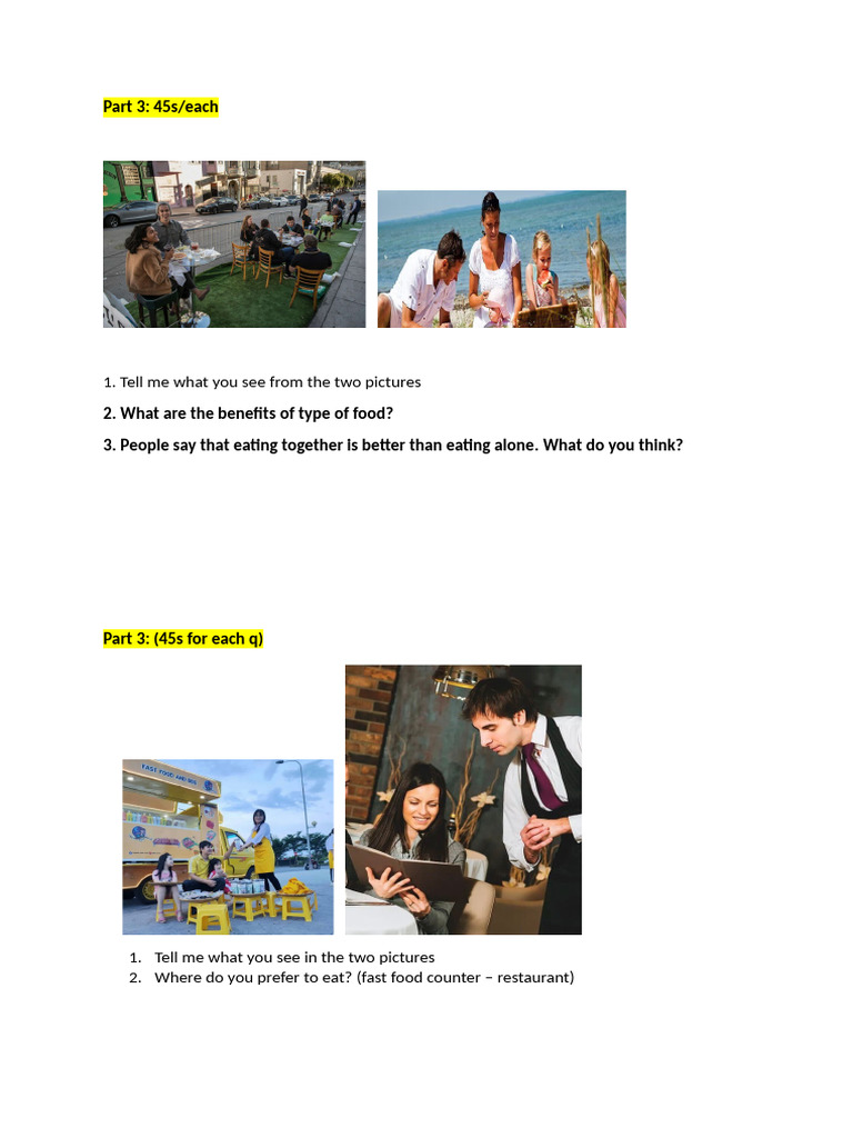 Part 3 Aptis Speaking | PDF