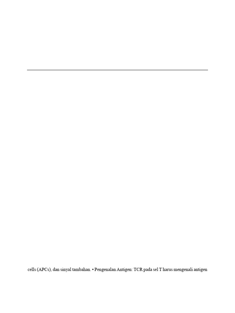 Proses Aktivasi Sel T dan Autoimunitas | PDF