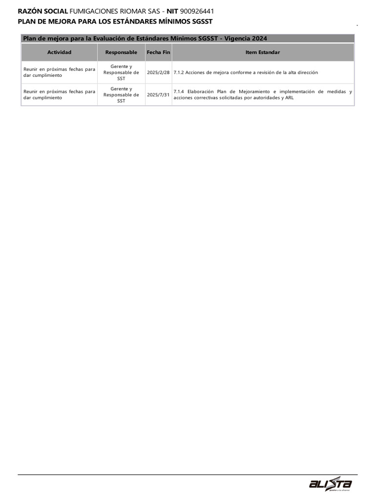 Plan de Accion | PDF