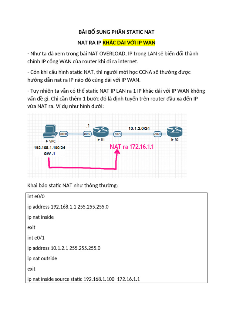 Bai Bo Sung Phan Static Nat | PDF