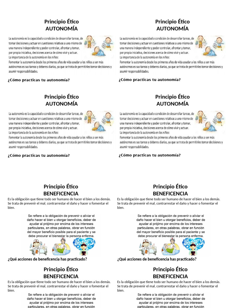 Principios Éticos y Autonomía | PDF | Dignidad | Autonomía