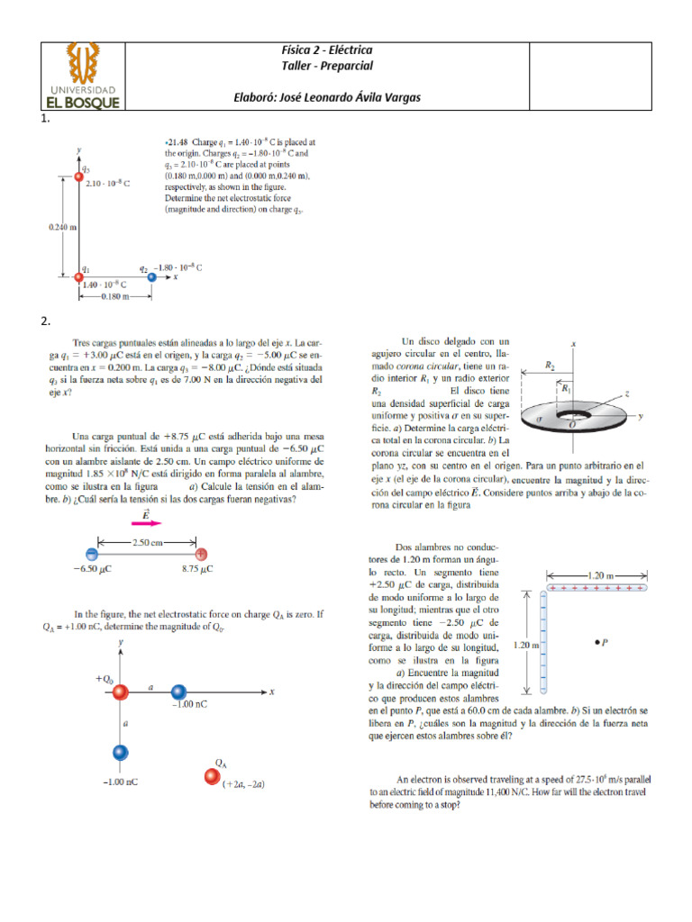 Taller F2 1C Preparcial | PDF