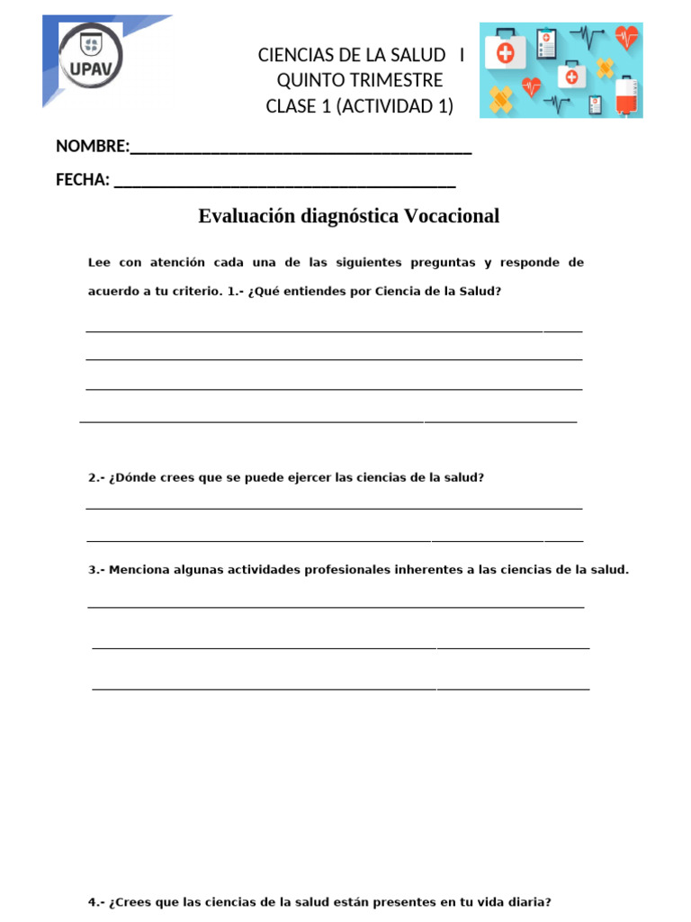 Clase 1 Ciencias de La Salud | PDF