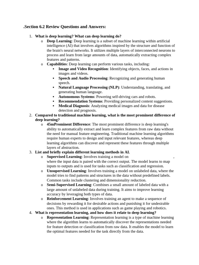 Section 6 | PDF | Machine Learning | Deep Learning