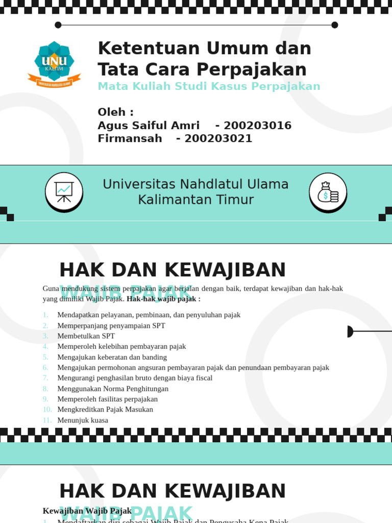 Ketentuan Dan Tata Cara Perpajakan - Agus Saiful Amri - Firmansah | PDF