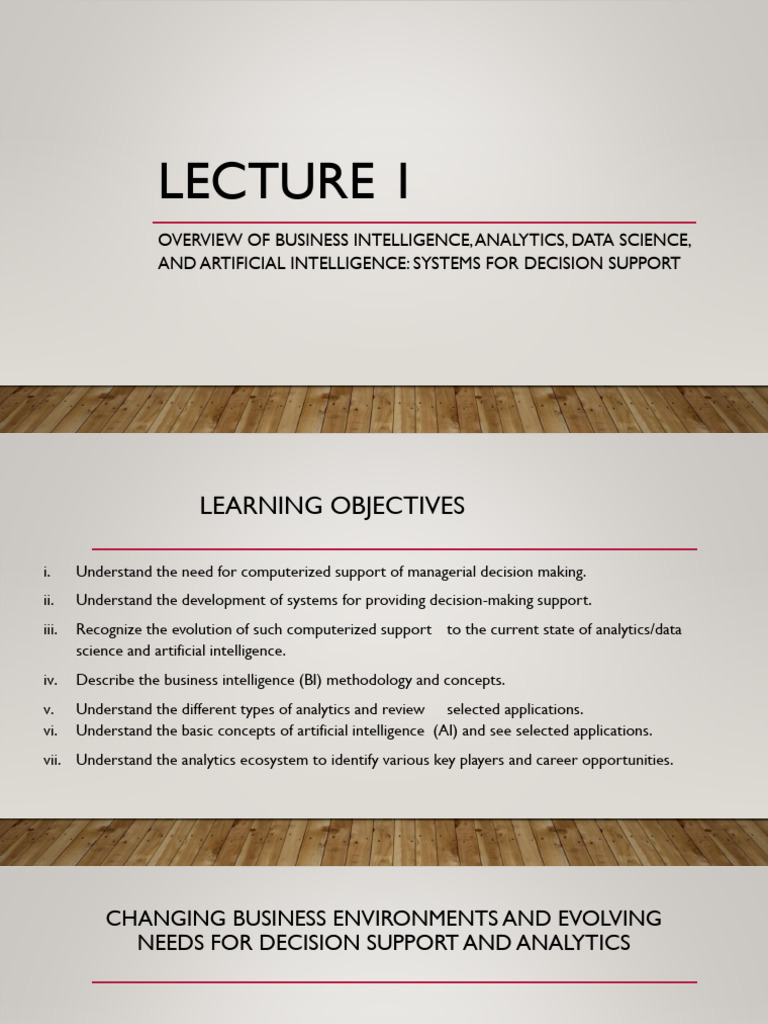 Lecture 1-Overview of Intelligence Systems and AI (1) | PDF | Artificial Intelligence ...