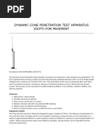 Dynamic Cone Penetrometer Testing Guide | PDF | Road Surface