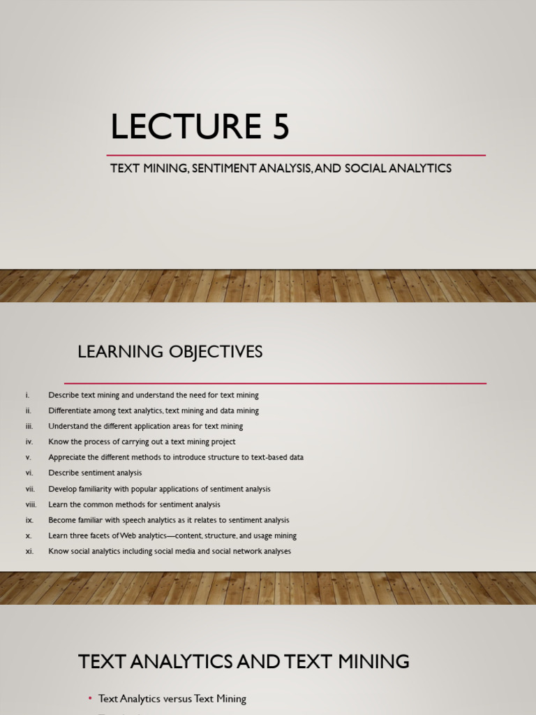 Lecture 5 - Text Mining Sentiment and Social Media Analytics | PDF | Search Engine Optimization ...