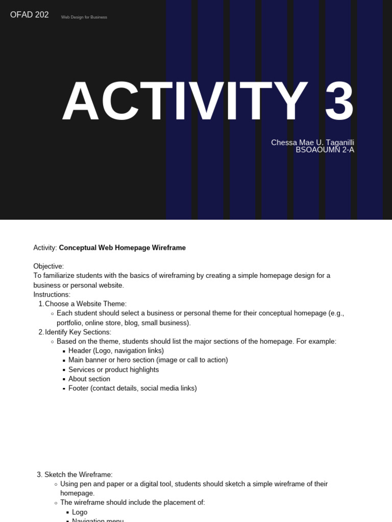 Web Design Activity 420241103 - 153355 - 0000 | PDF