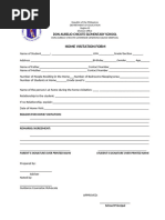 Home Visitation Form Deped | PDF