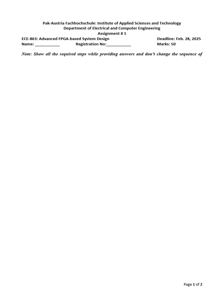 AFSD-Assignment # 1 (22 Feb. 2025) | PDF | Digital Signal Processing ...