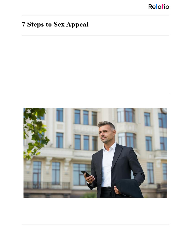 Relatio Bonus Materials - 7 Steps To Sex Appeal | PDF | Body Language ...