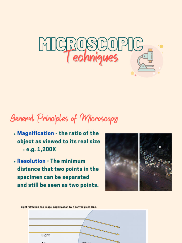 Microscopic Techniques | PDF | Microscopy | Microscope