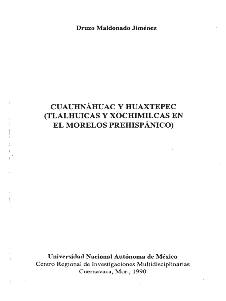 Historia de Cuauhnáhuac y Huaxtepec | PDF | México | España