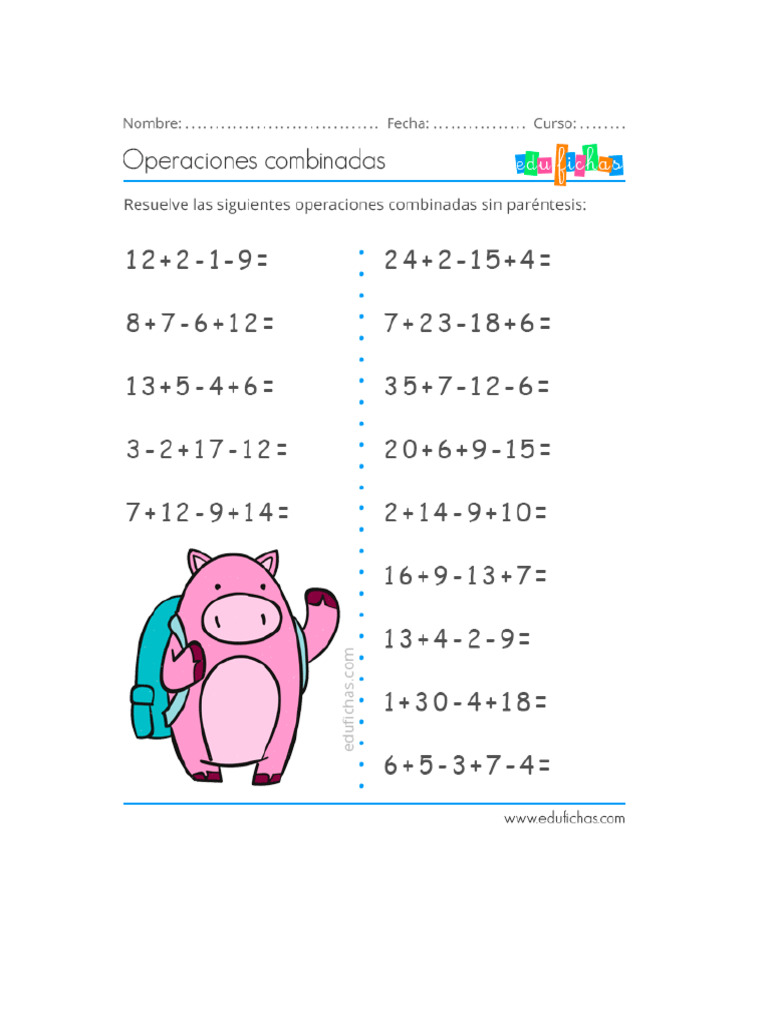 Operaciones Combinadas | PDF