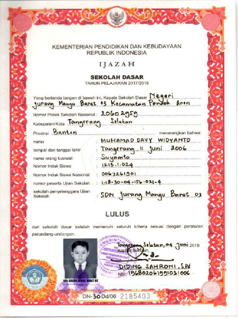 Persyaratan Akpol Davy | PDF