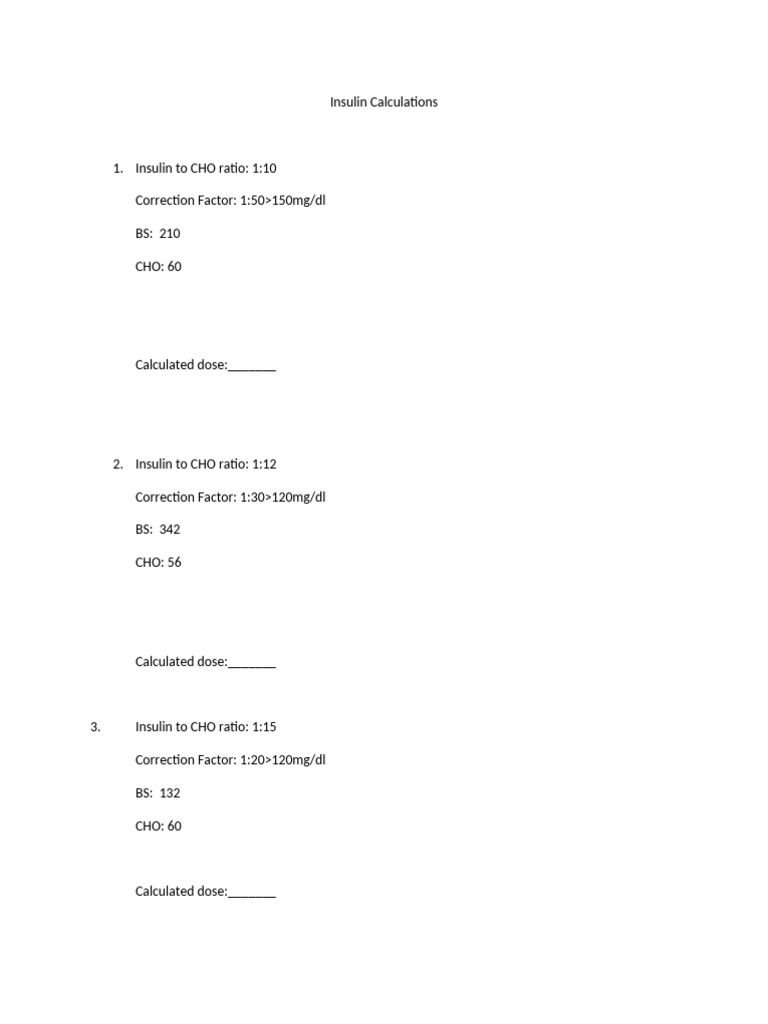 Insulin Problems | PDF
