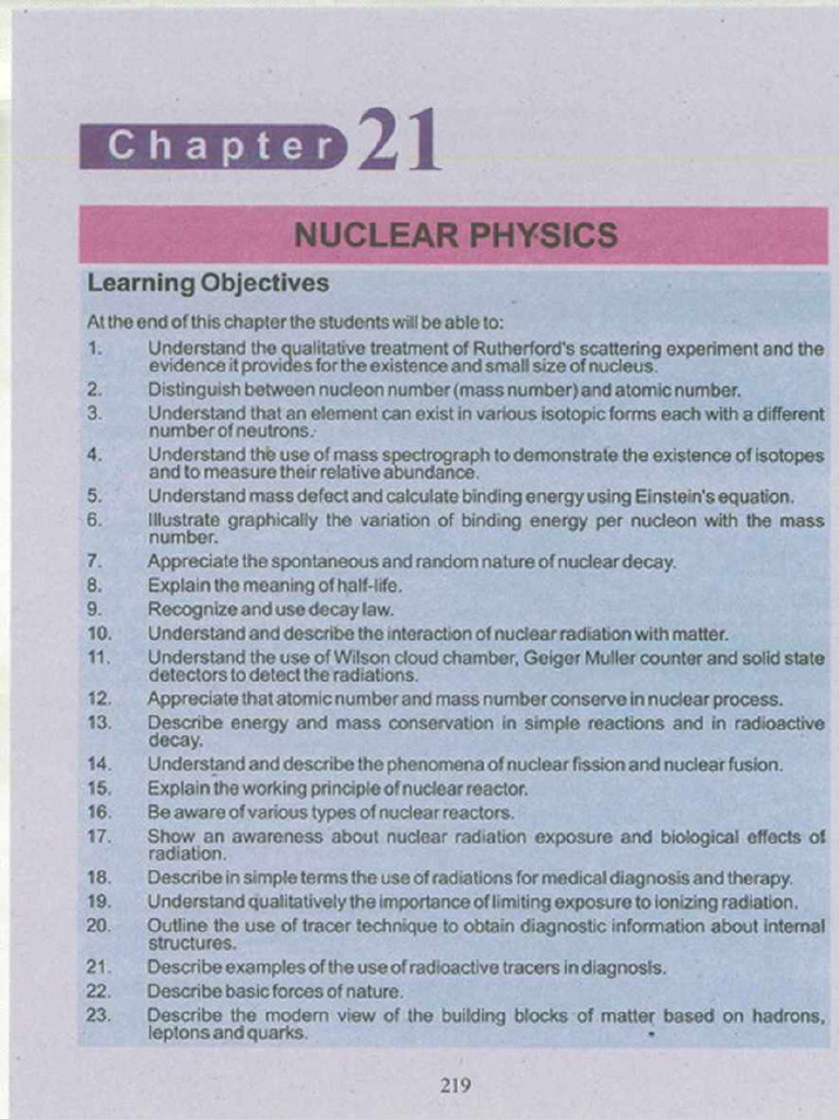 Chapter 21 | PDF | Radioactive Decay | Atomic Nucleus