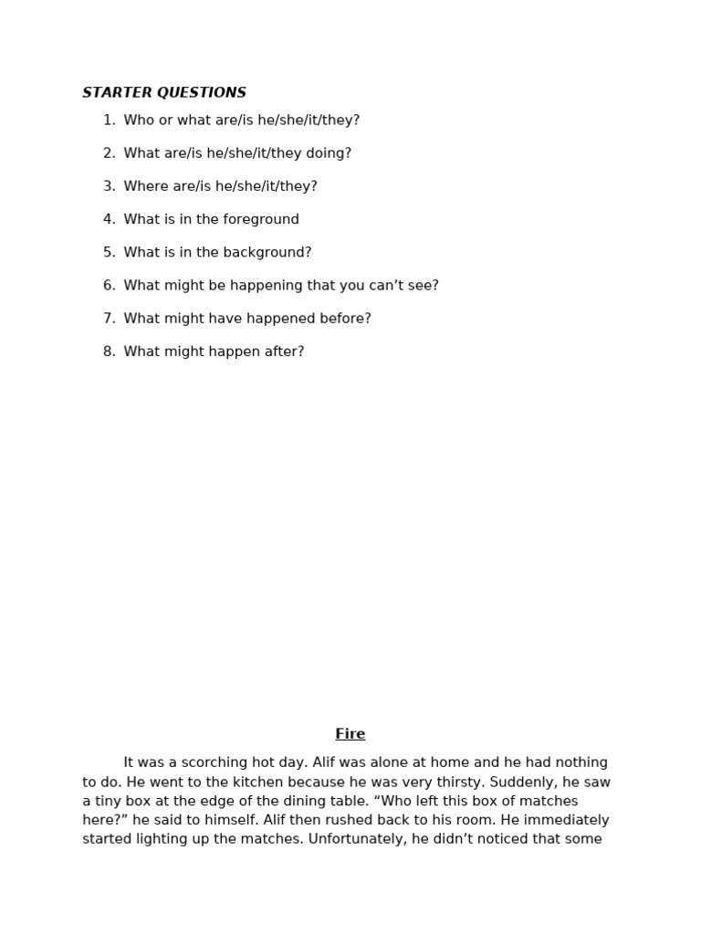 Starter Question | PDF