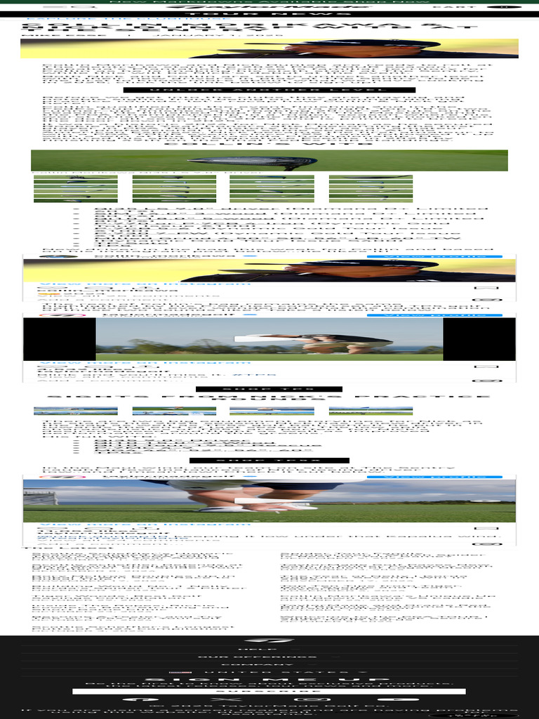 Morikawa & Dunlap WITB at The Sentry | PDF | Pga Tour Events | Summer Sports