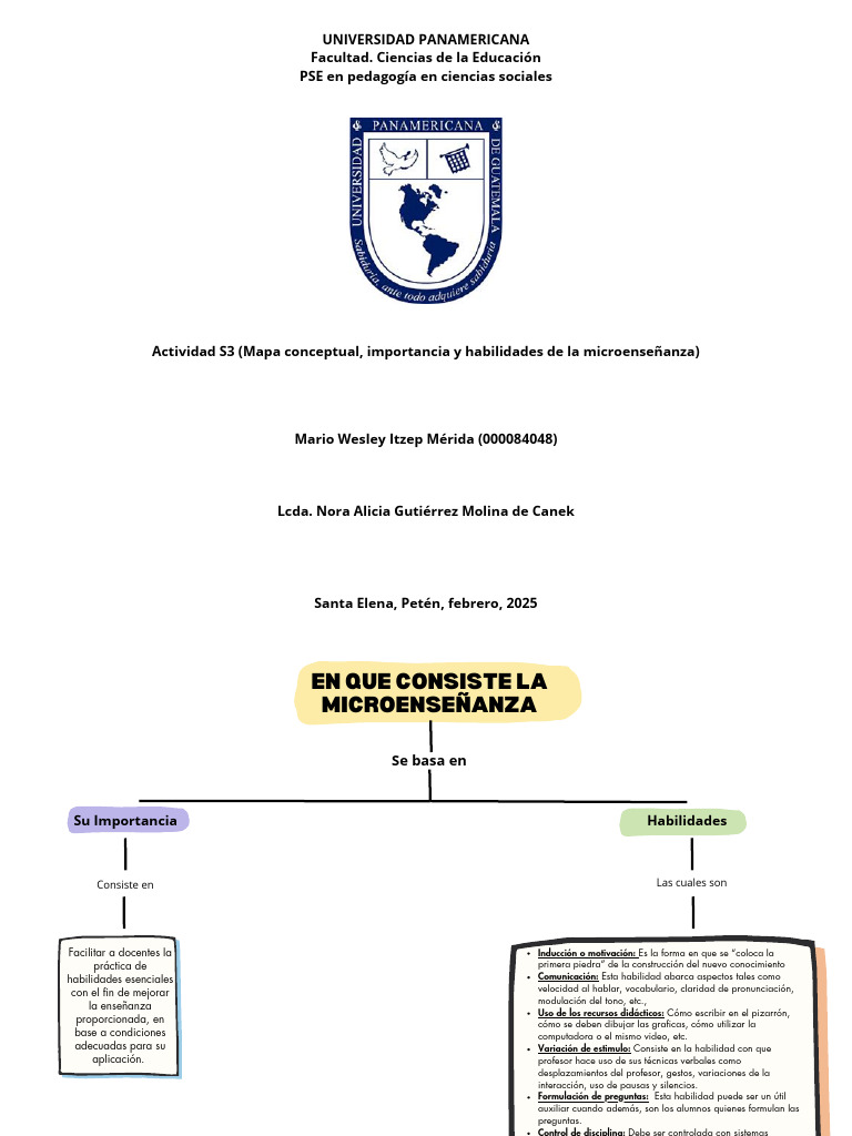 Actividad S3 - Itzep - Mario | PDF | Enseñando | Maestros