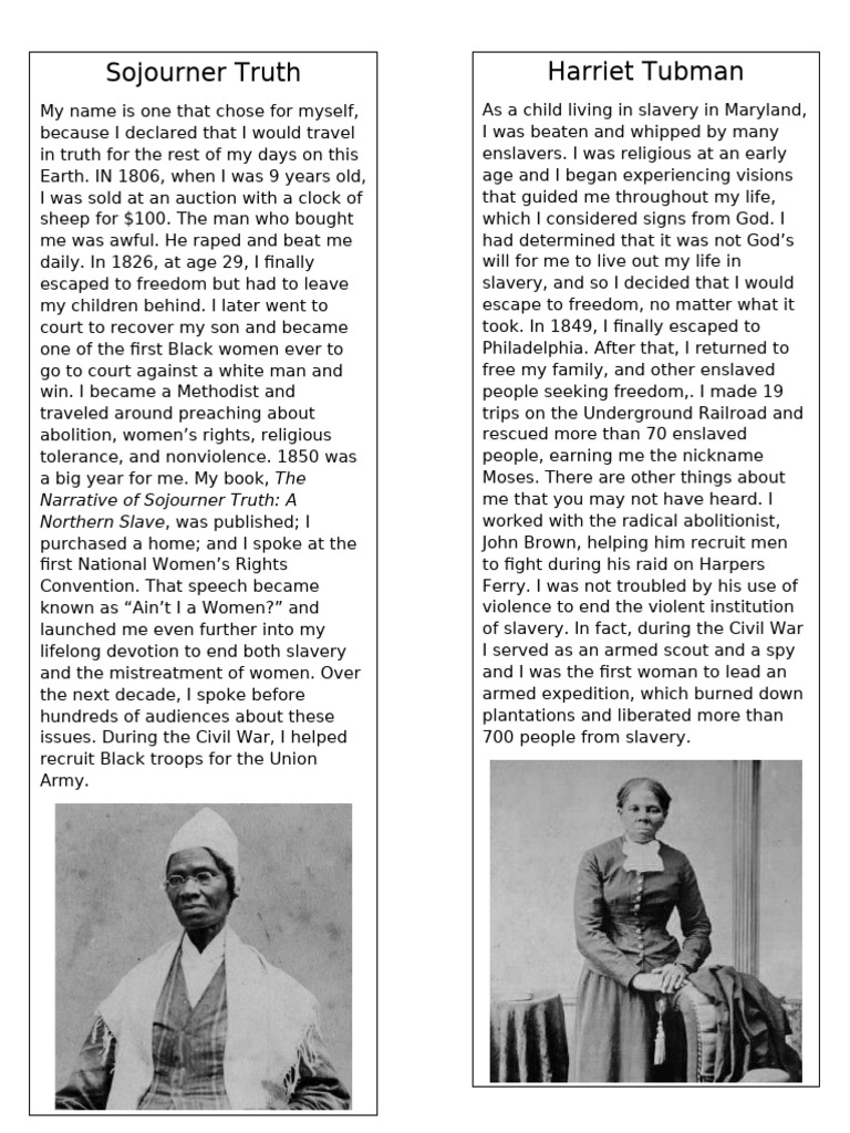 2.20 Black Female Abolitionist Mixer Roles | PDF | Abolitionism In The ...