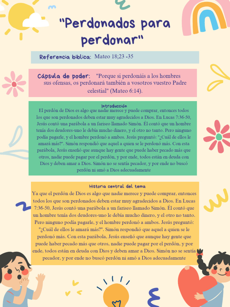 El Poder del Perdón Divino | PDF | Perdón | Parábolas de Jesús