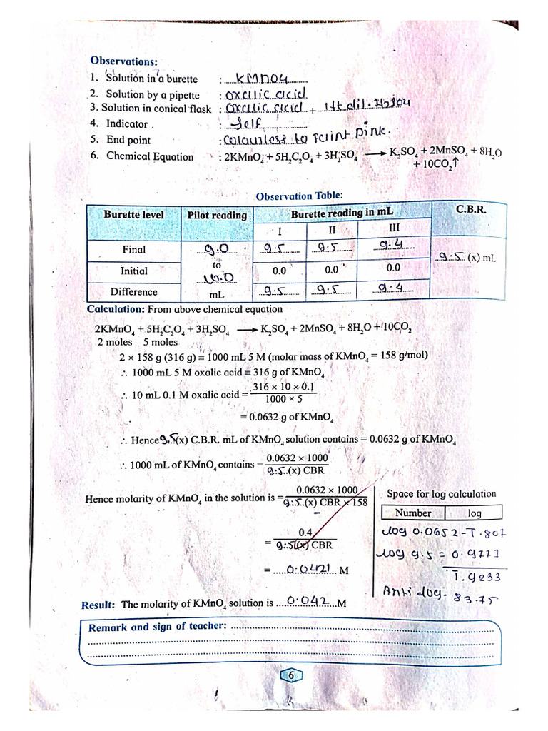 12th Chemistry Practical Book | PDF