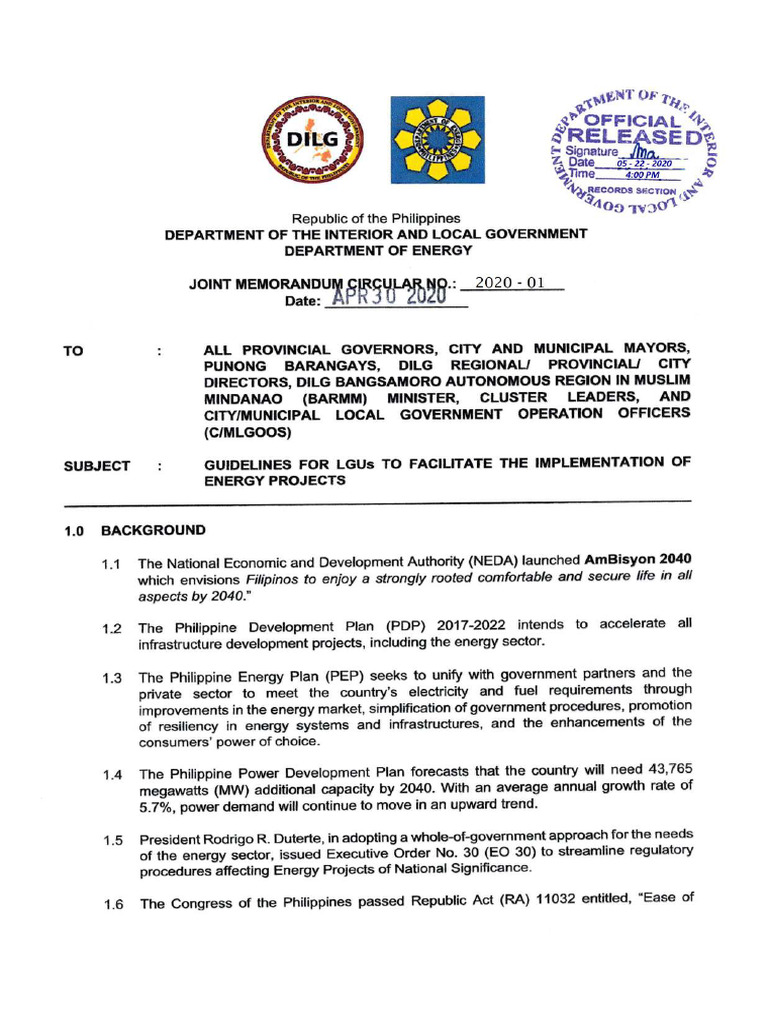 DILG DOE+JMC+No.+2020 01+ +LGU+Energy+Code+and+Annex+Template+Ordinance ...