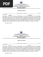 GPTA Oath of Office Template | PDF | Oath Of Office | Cultural Conventions