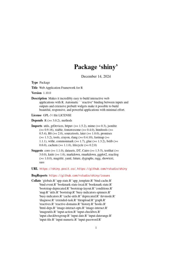 Shiny | PDF | Cache (Computing) | Bootstrap (Front End Framework)