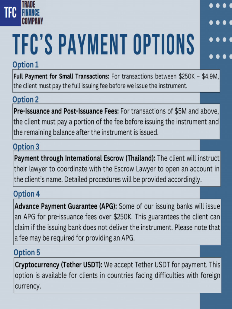 TFC Payment Options | PDF