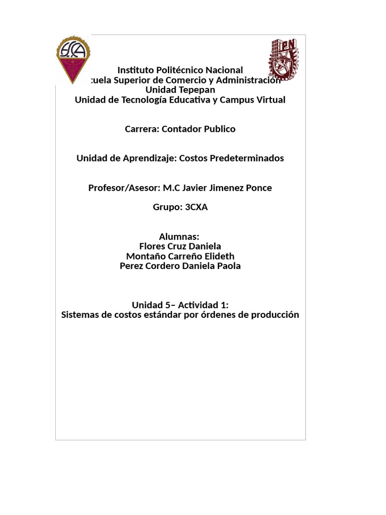 U5A1 Montañoc Elideth | PDF